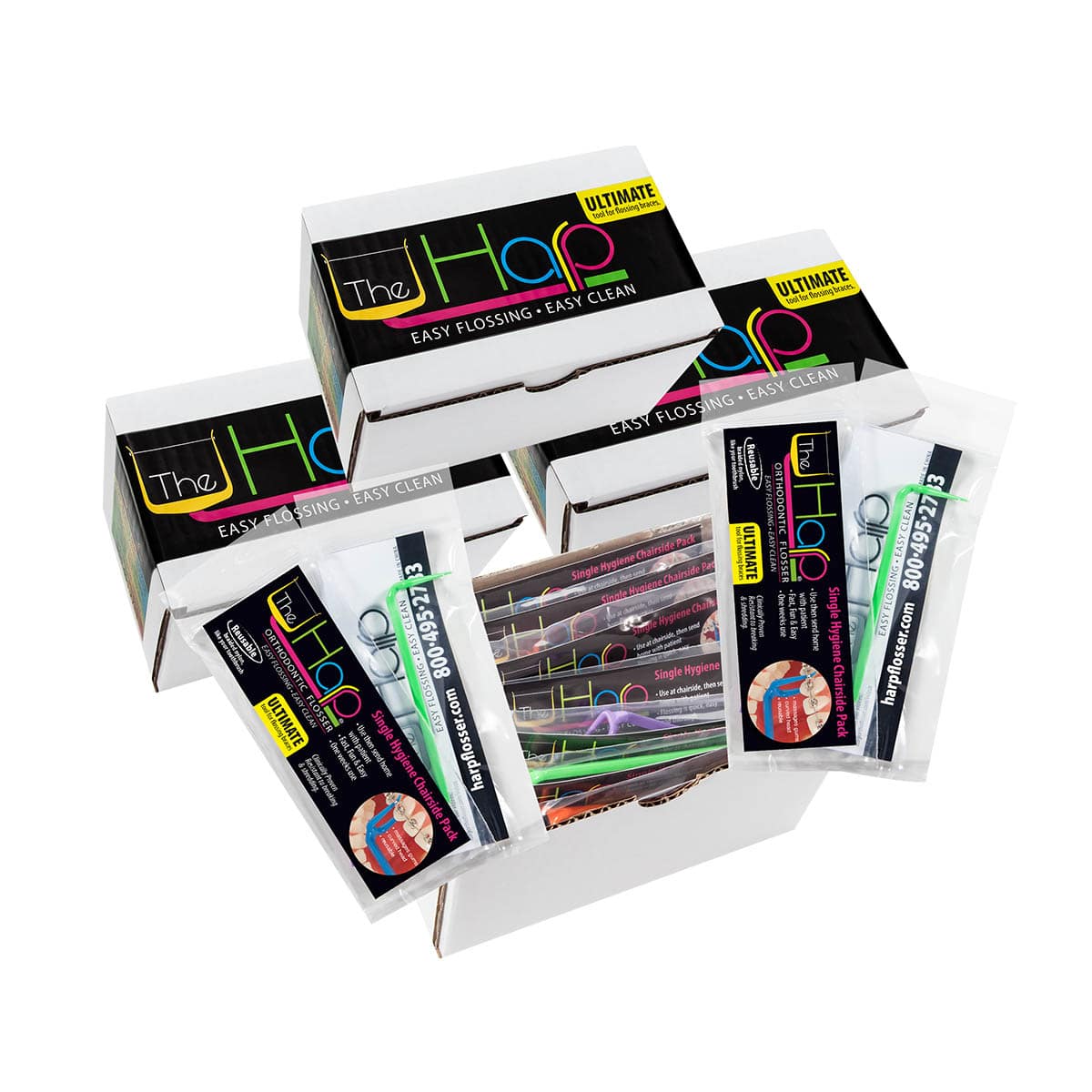 DENTAL PRACTICE CHAIRSIDE SINGLES - 1 Flosser in a Single Pack - Total ...