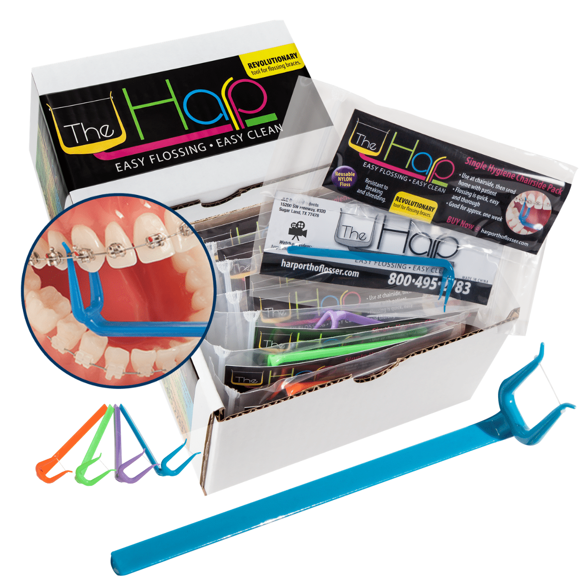 DENTAL PRACTICE CHAIRSIDE SINGLES - 1 Flosser in a Single Pack - Total ...