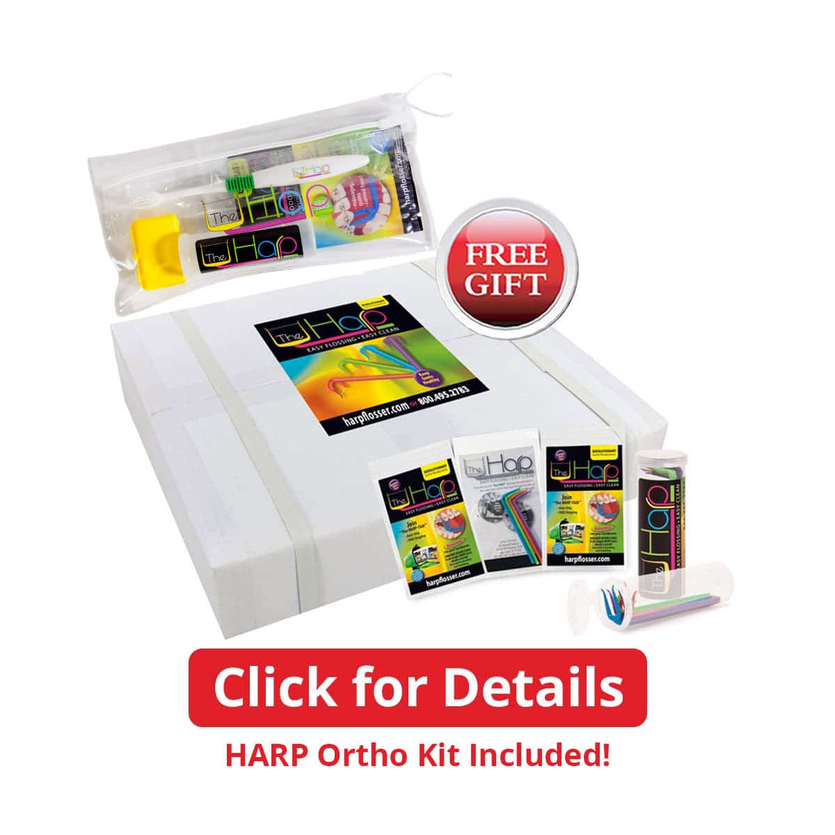 Harp Orthodontic FlosserBig Bonus Value Pack + Free Flossers » Harp Flosser
