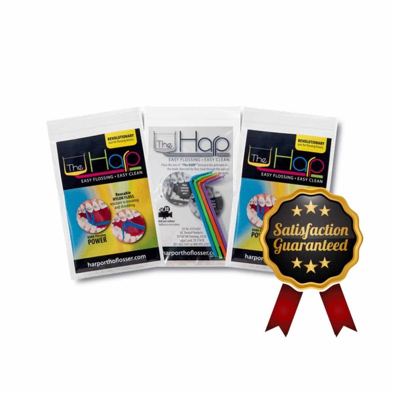 Harp Ortho Flosser, 3 Pack, 12ct, Reusable Flossers for Braces, 3 Month ...