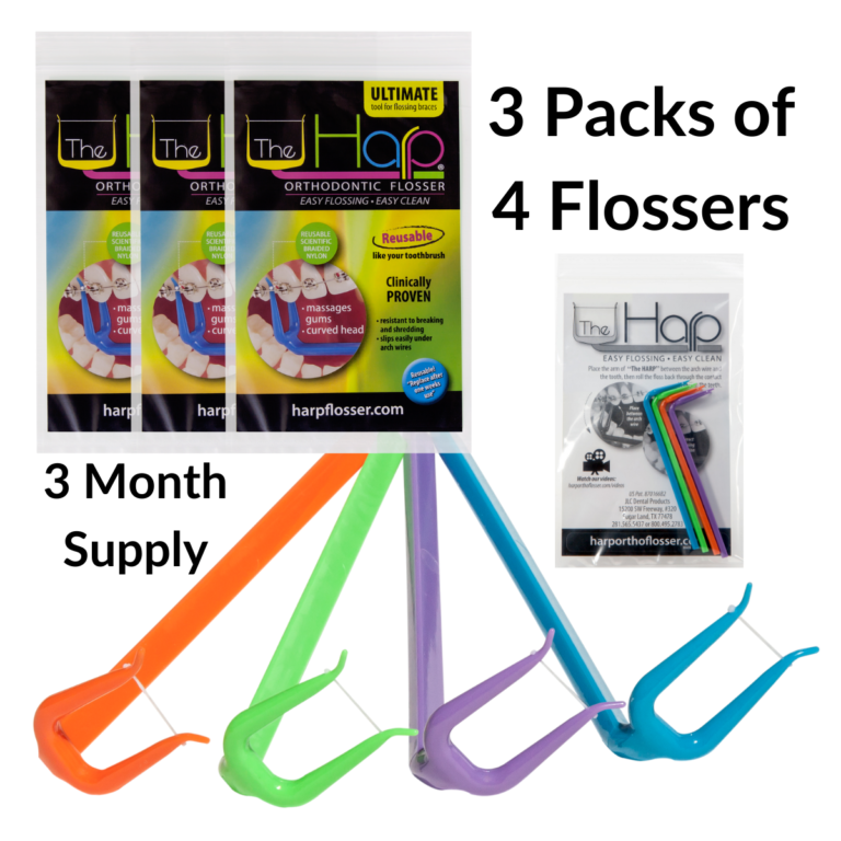Tri Pack - 3 Month Supply » Harp Flosser